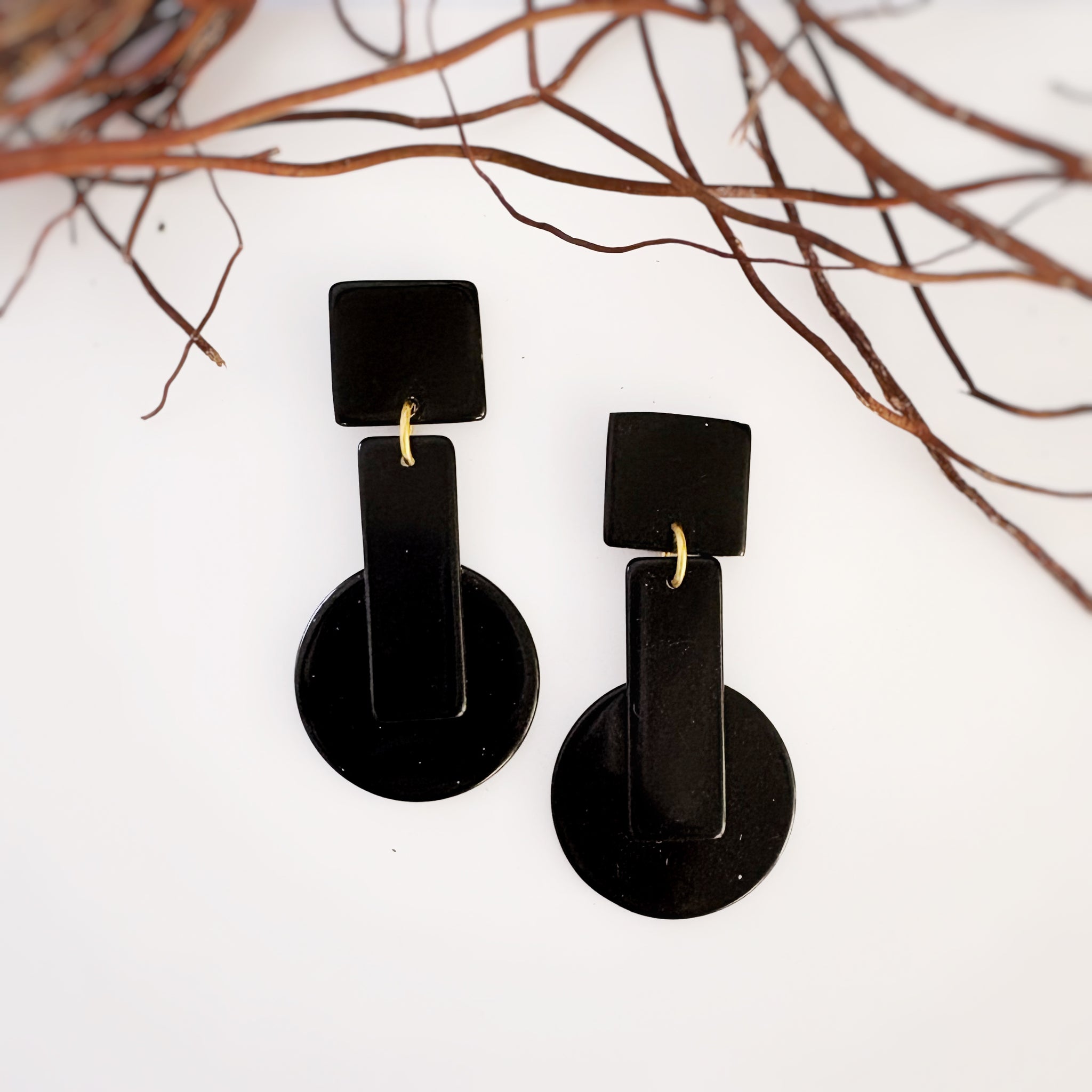 Eclipse - Surfboard Resin Earrings Hawaii
