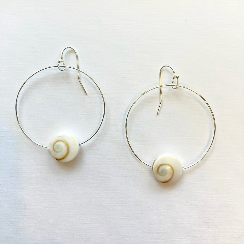 Shiva Shell Hoop Earrings