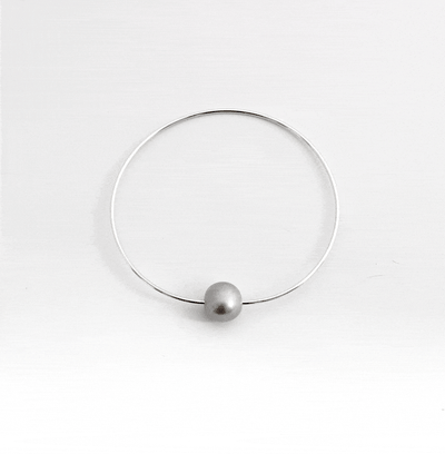 Pearl Bangles - Sterling Silver - Hawaiian Jewelry