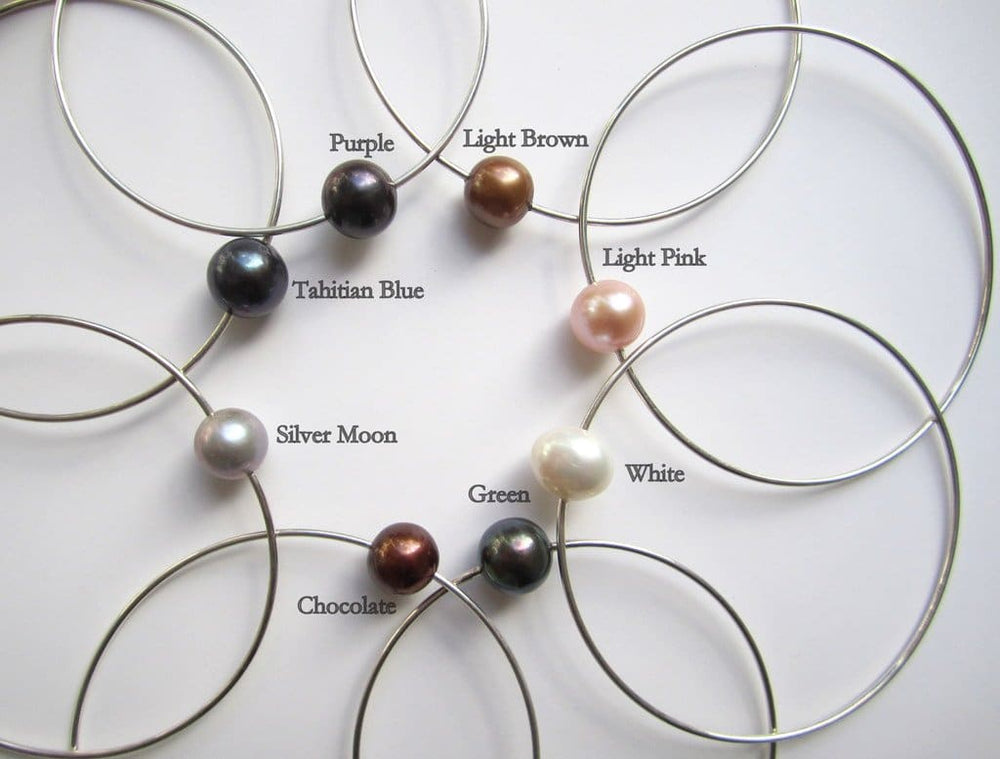 Pearl Bangles - Sterling Silver - Hawaiian Jewelry